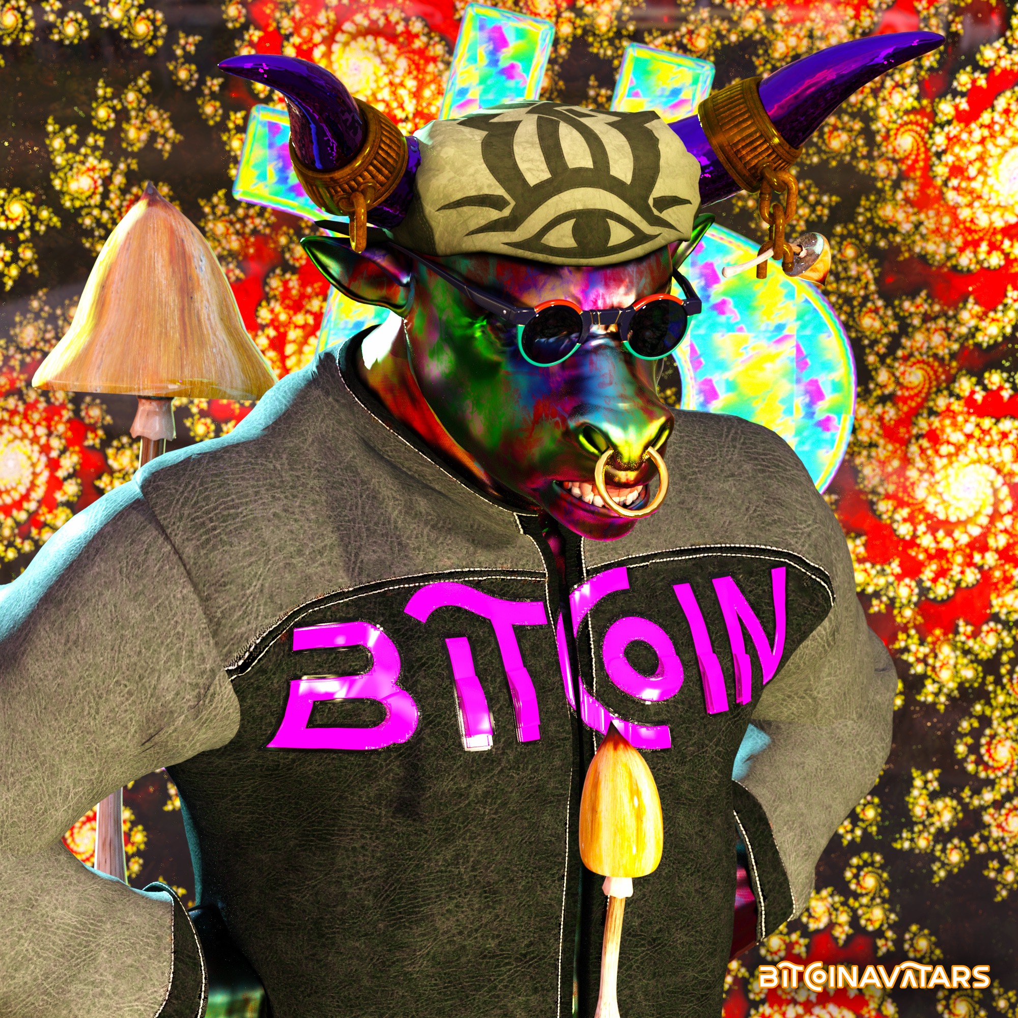 Mushroom Bull - Bitcoinavatars